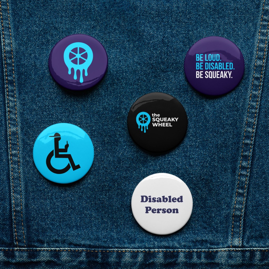 Squeaky Wheel Pin Button Set - The Squeaky Wheel