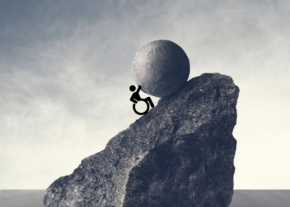 Sisyphus Regrets Wheelchair - The Squeaky Wheel
